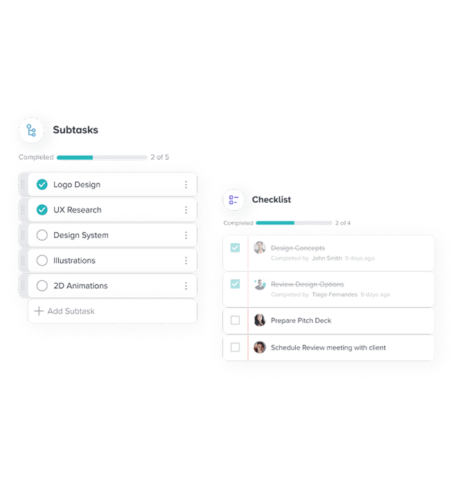 Subtasks & Checklists