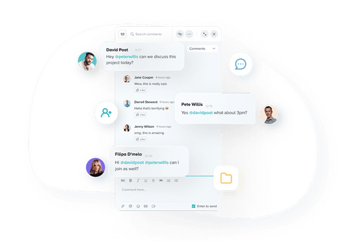 With project chats, direct messages and task comments, you can ...